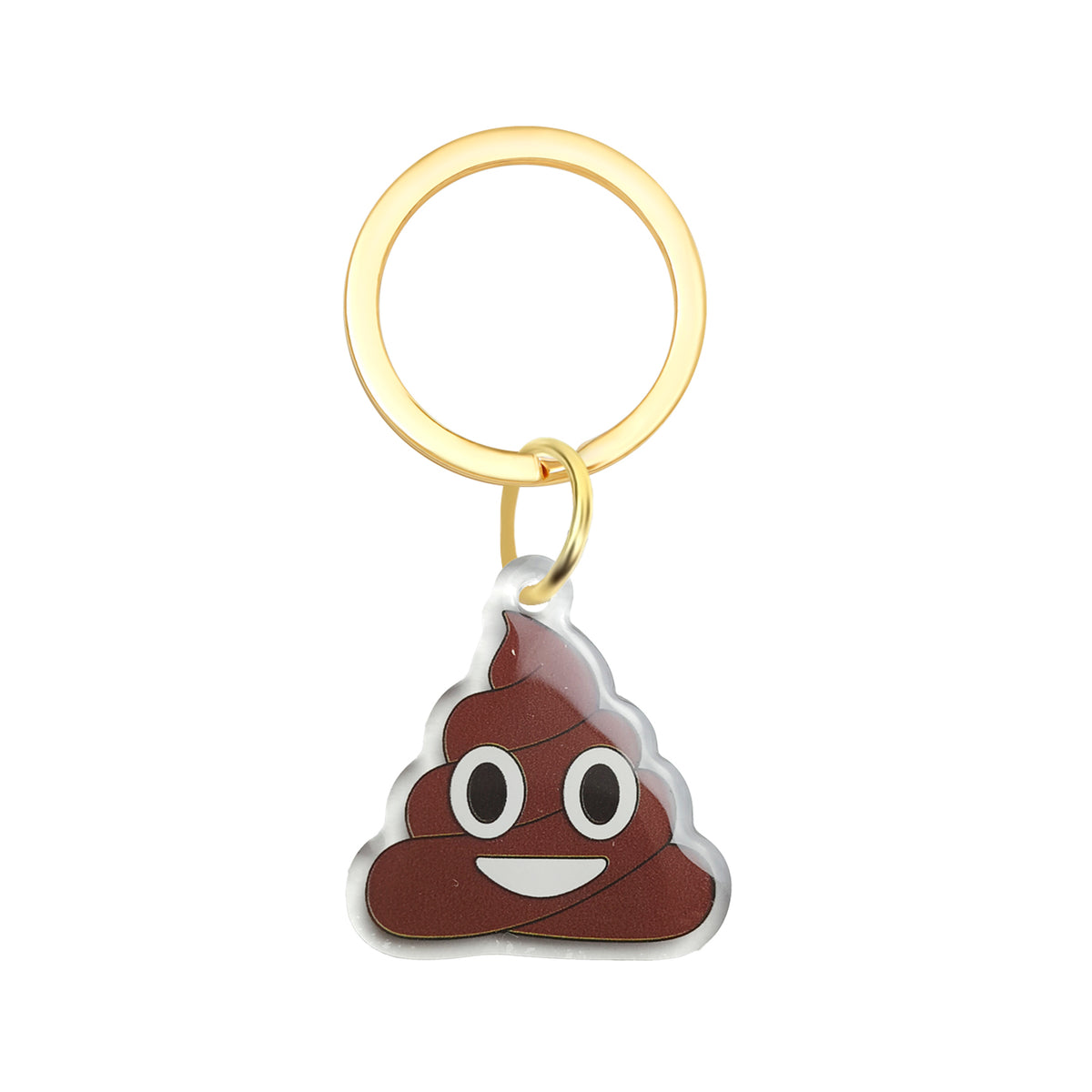 Poop Emoji Keychain - Funny Emoji Acrylic Keychain – Real Sic