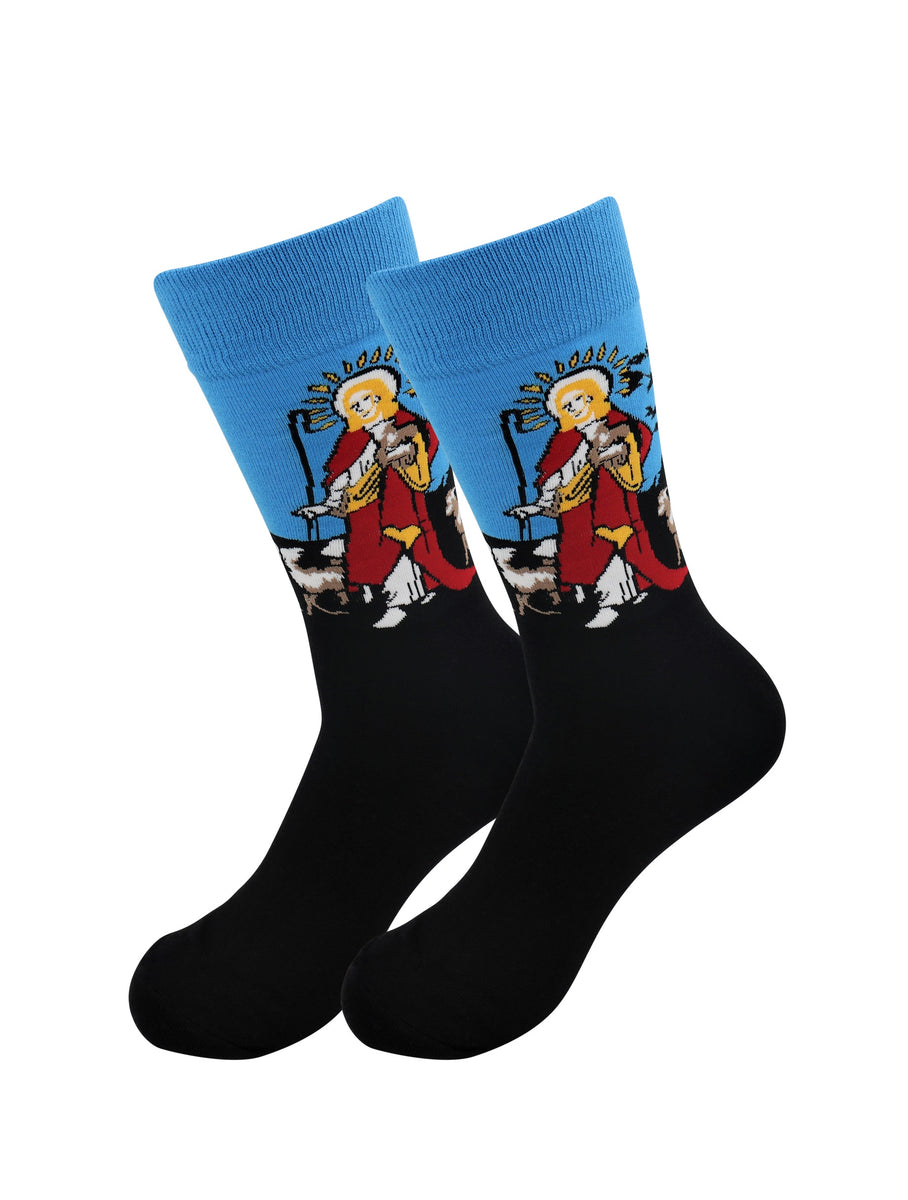 Jesus the Good Shepherd Socks - Comfy Cotton Socks for Men & Women ...